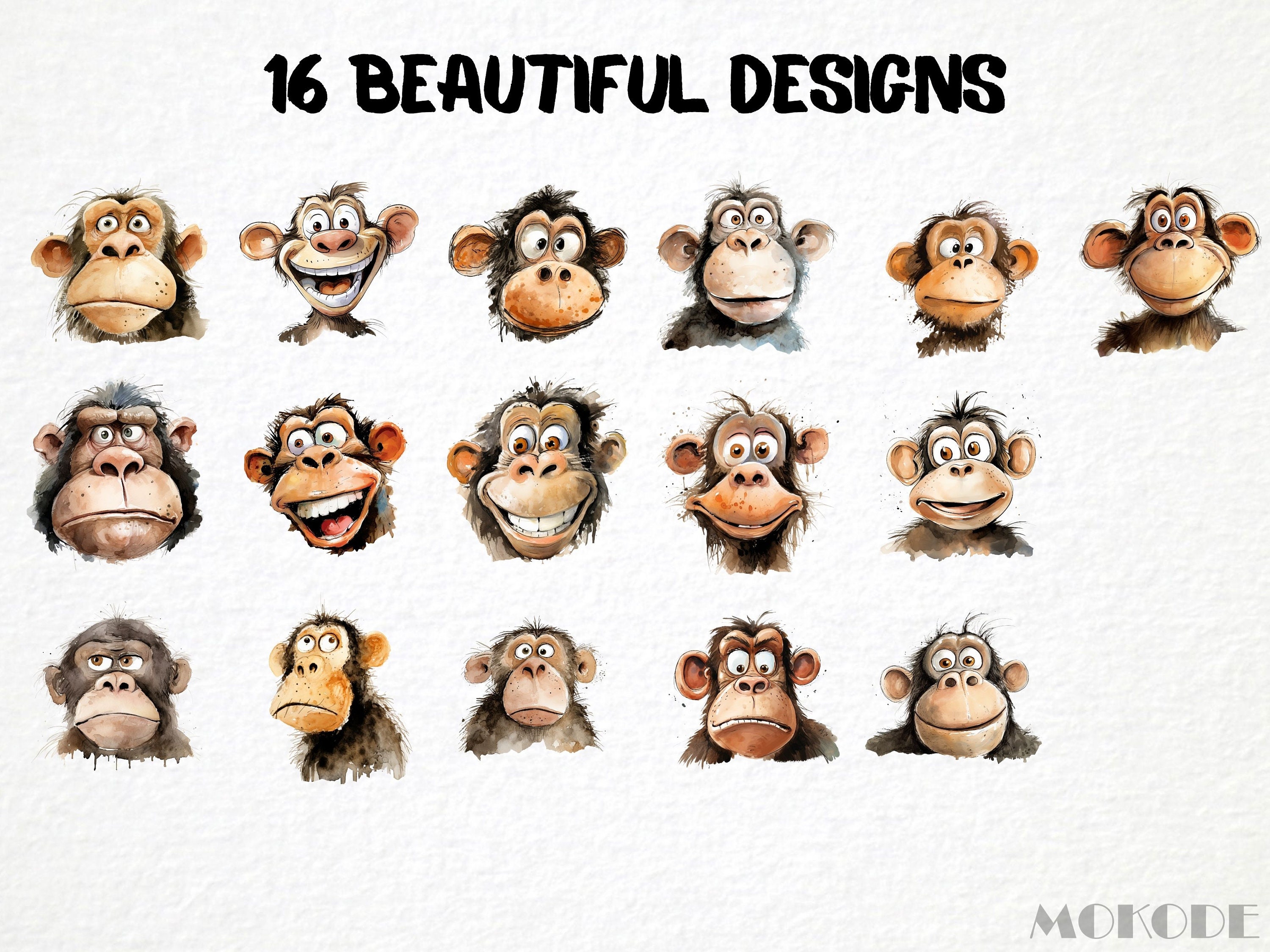 Monkey Face Clipart Monkey Face Vector Art PNG Images | Free Download