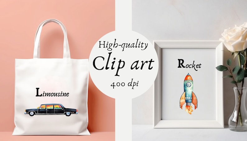 Transportation A-Z Clipart, Set of 52, Vehicles Download, Alphabet Clip ...