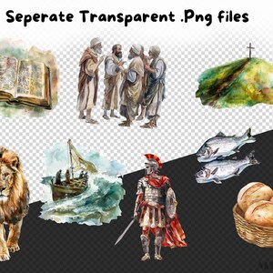 Bible Clipart 87 Png, Old Testament Watercolor New Testament Jesus ...