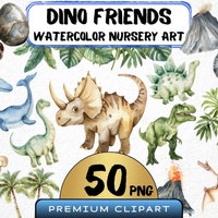 Cute Dinosaur Friends Digital Clipart Set - Etsy Canada
