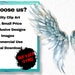 Angel Wings Clipart, Set of 20, Feather Wings Png, Spiritual Clipart ...