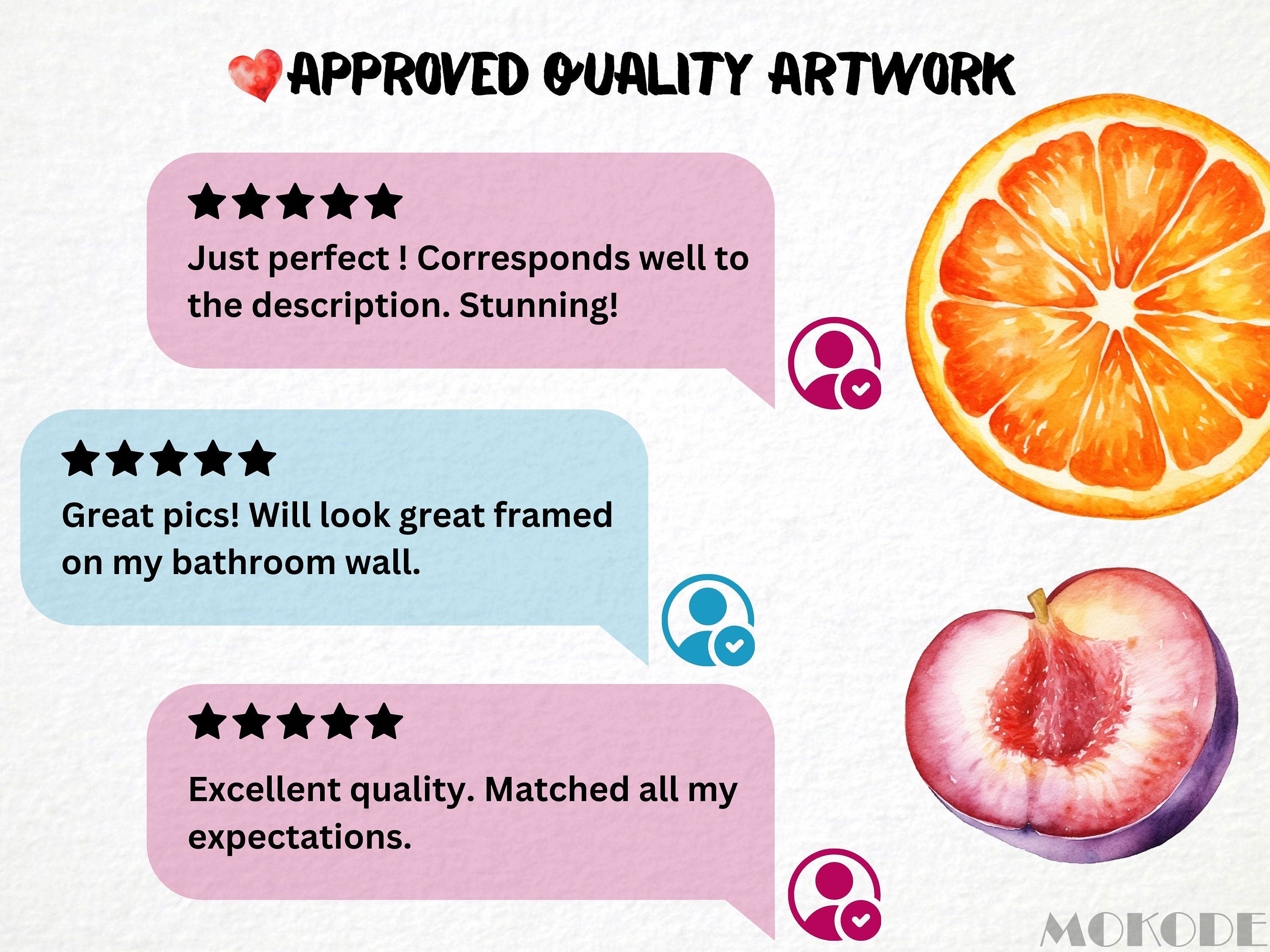 Watercolor Fruit Slices Clipart 30 Png Sweet Fruits Cut in - Etsy