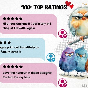 Grumpy Birds Clipart 14 Png, Cute Caricature Birds, Funny Animal ...