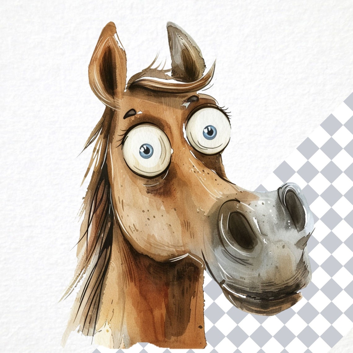 Funny Farm Animals 2 Clipart 46 Png, Cute Caricature Pets, Quirky Cow ...