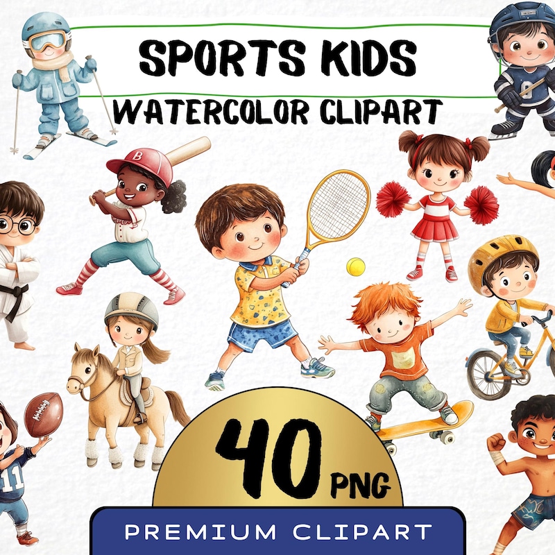 Sports Clip Art - Etsy