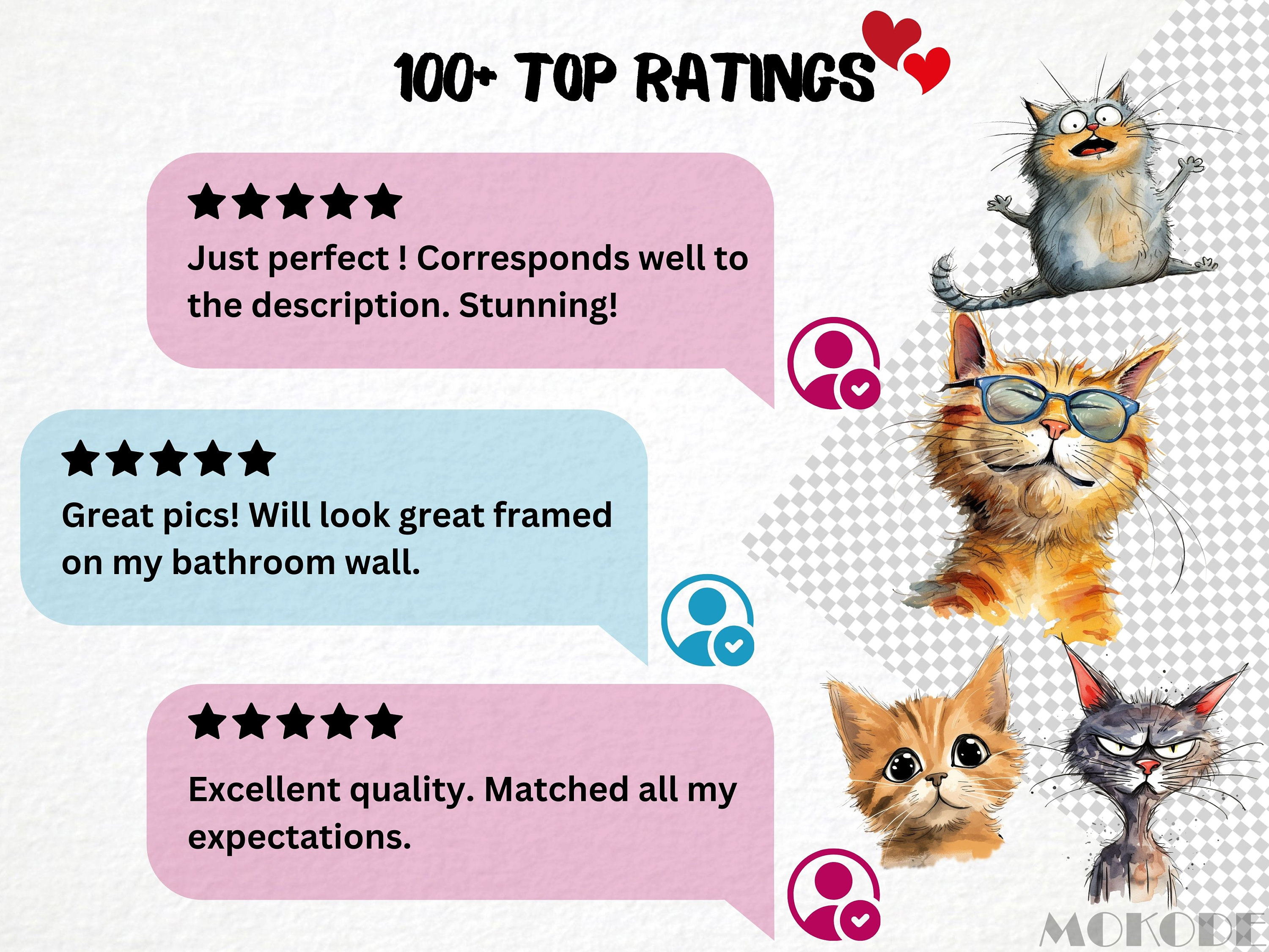 Funny Cat Clipart 50 Png, Cute Caricature Pets, Quirky Kittens ...