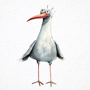 Funny Seagulls Clipart 20 Png, Goofy Seagull Birds, Silly Gulls ...