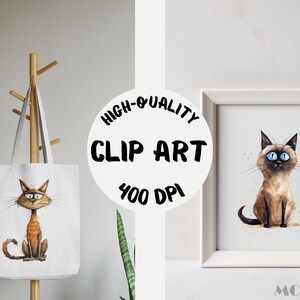 Funny Cat Breeds Clipart 62 Png, Cute Caricature Pet, Quirky Kittens ...