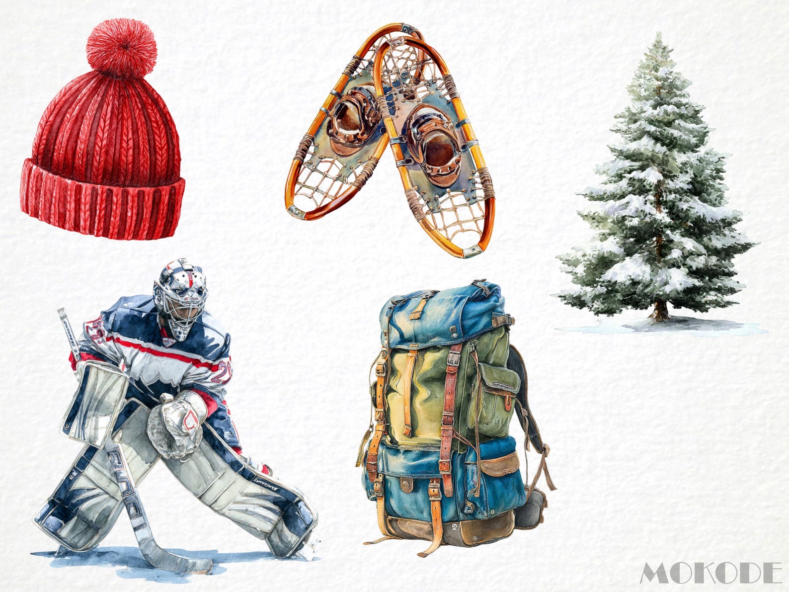 Winter Sport Clipart 46 PNG, Ski and Snowboard Watercolor Illustration ...