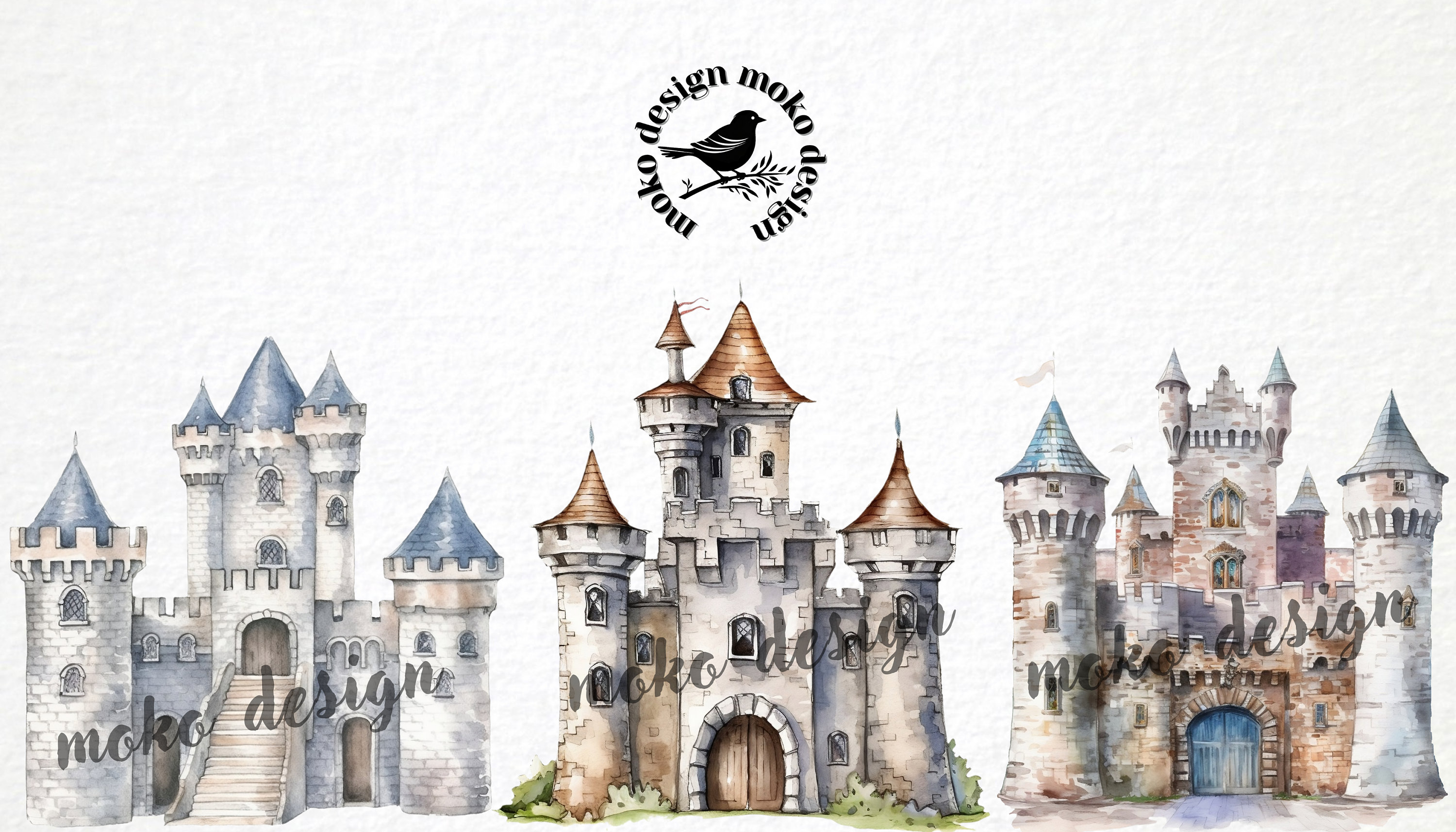 18 Watercolor Medieval Knights Clip Art Middle Age Castle - Etsy UK