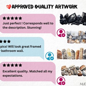 Watercolor Rock Borders - 56 Clipart Bundle, DIY Stone Graphics ...