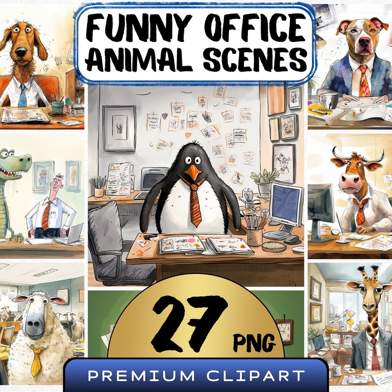 Funny Animal Art - Etsy