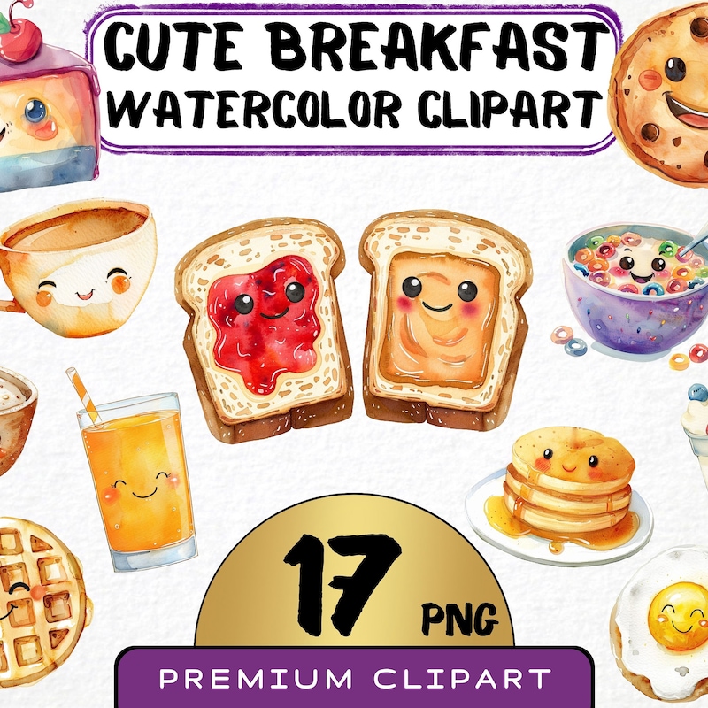 Kawaii Breakfast - Etsy