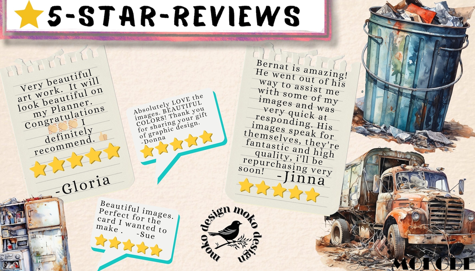 Junkyard Clipart Bundle Scrap Metal Graphics, Set of 45, Excavator Png ...