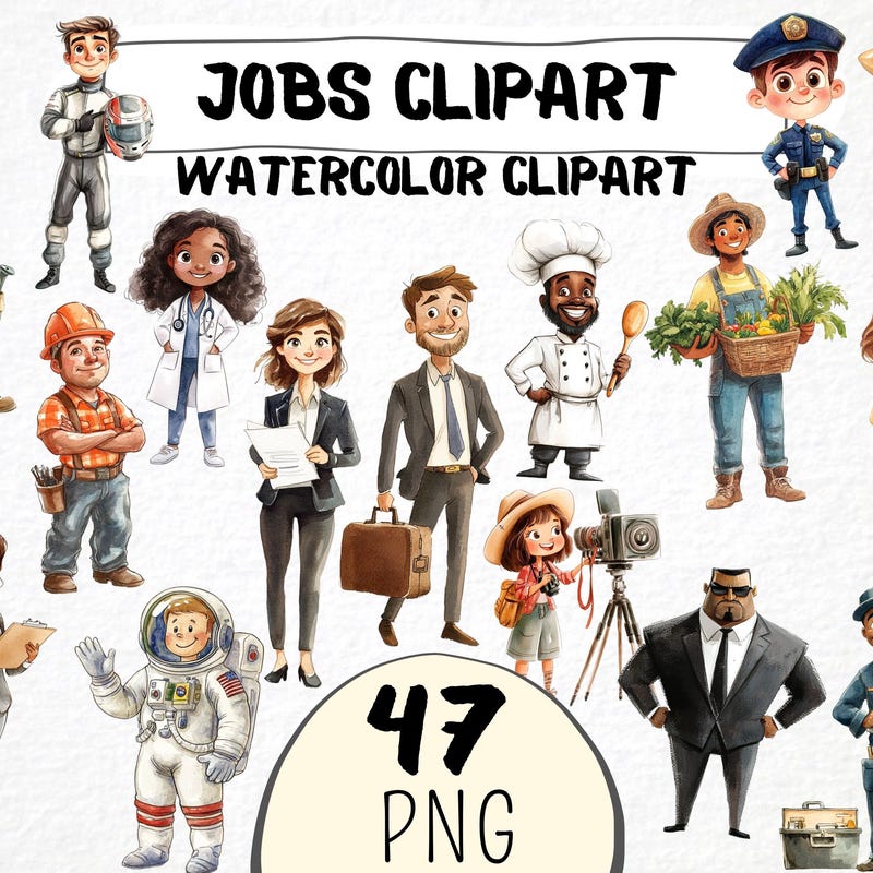 Occupation Kids Clipart - Etsy UK