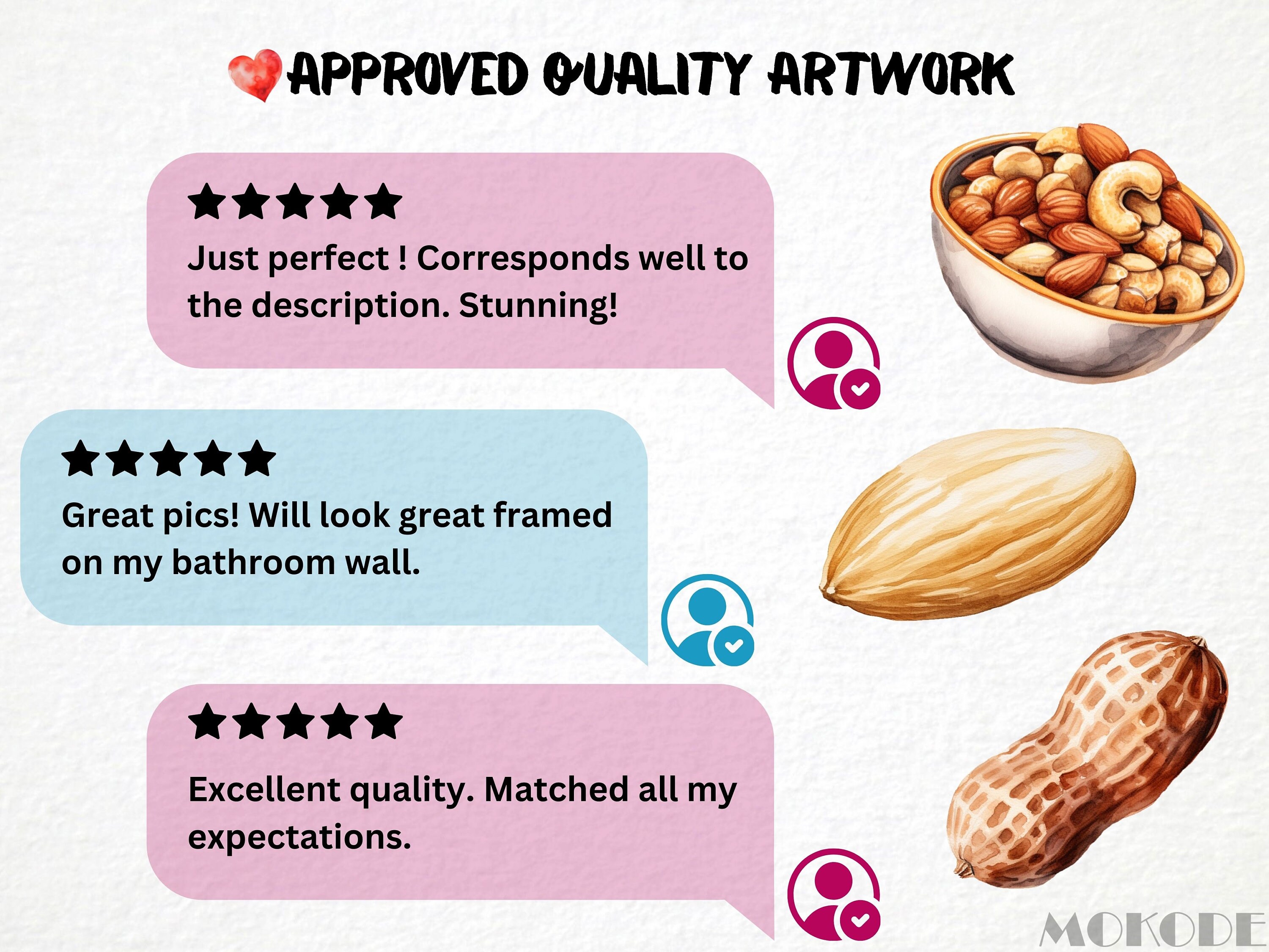 Watercolor Nuts Clipart, 30 Png, Peanut Graphics, Walnut, Hazelnut ...