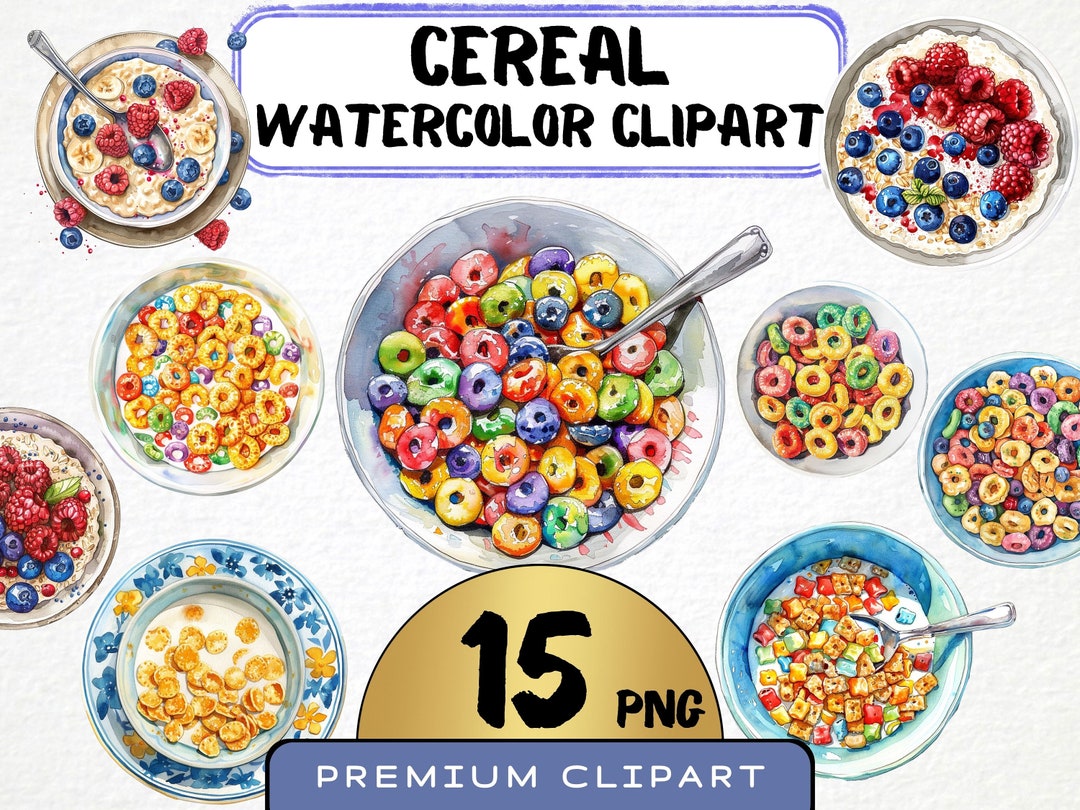 Cereal Clipart 13 Png, Breakfast Corn Flake Graphic, Cereal Bowl ...