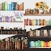 Watercolor Book Border Clipart – Library Bookshelf Graphics (62 PNG) - Etsy