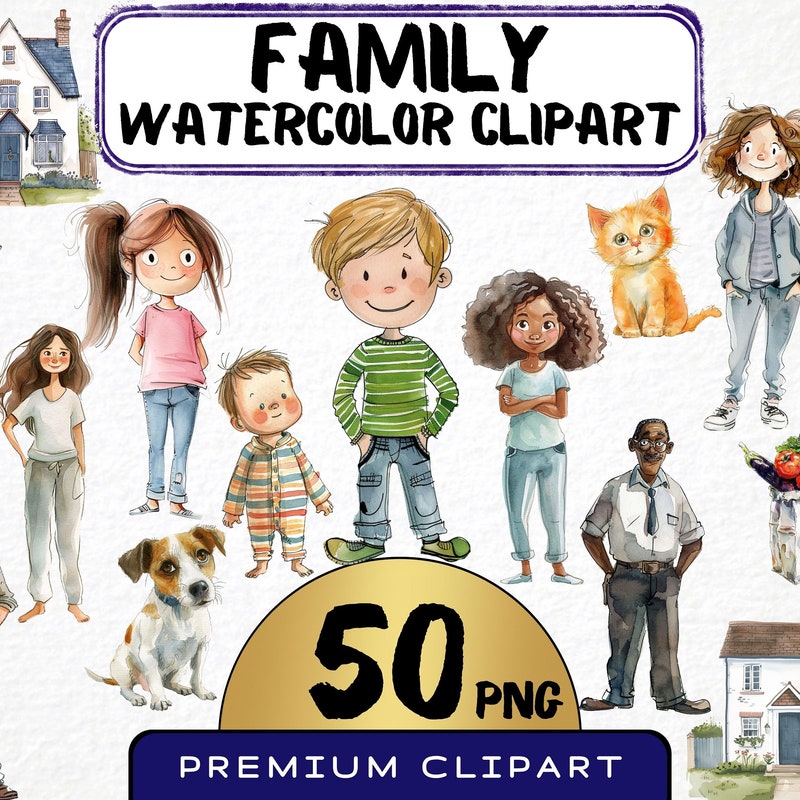 Family Clipart - Etsy UK