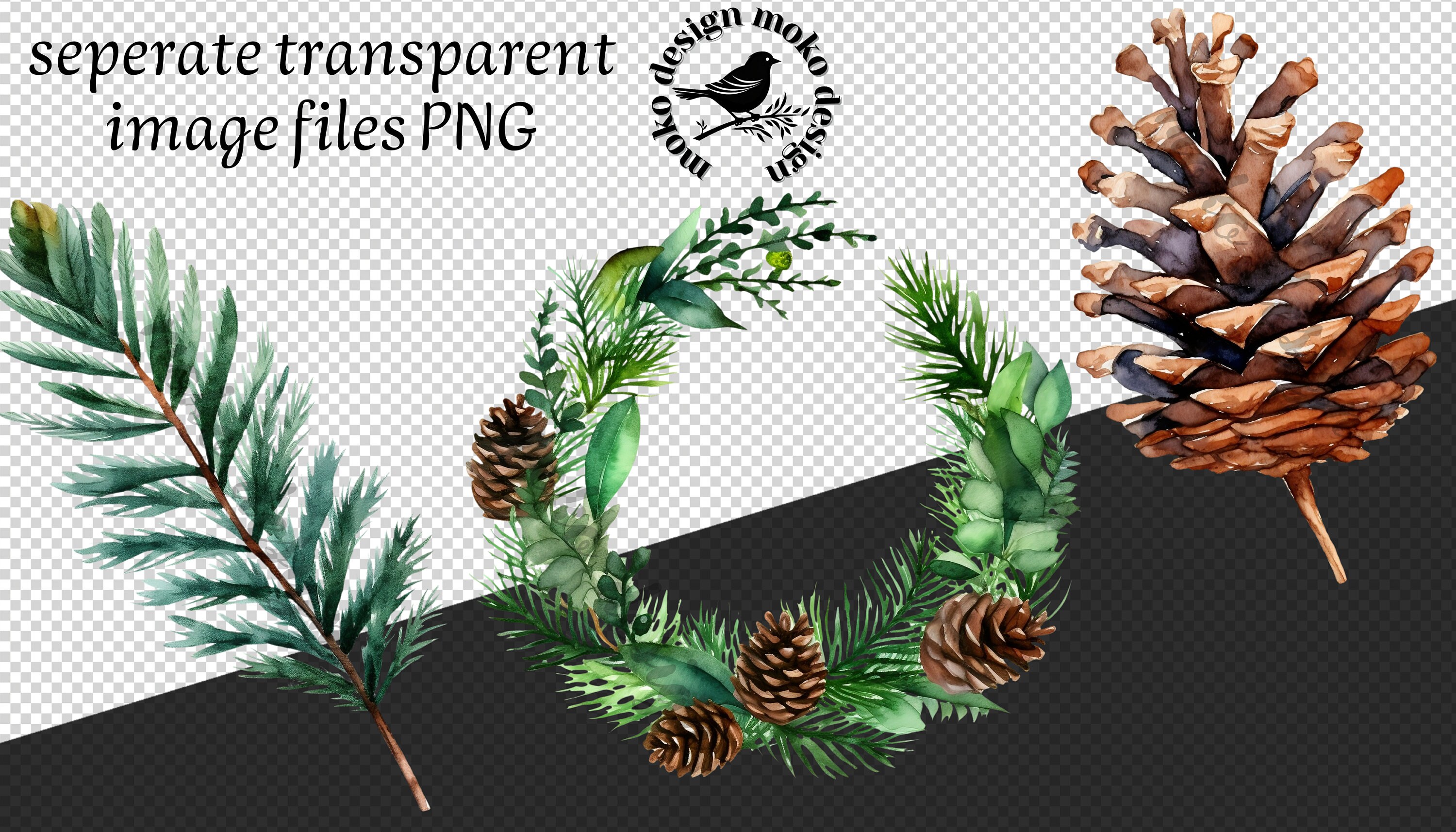 Watercolor Pine Tree Clipart, Forest Bundle (digital Download) - Etsy
