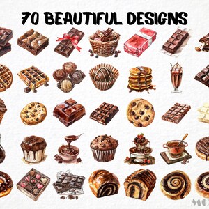 Watercolor Chocolate Clipart 70 Png, Cocoa Clipart, Chocolate Bar Png ...
