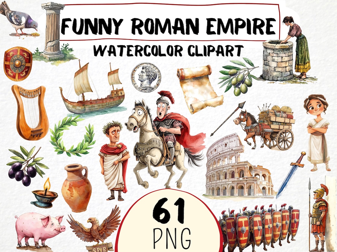 Funny Roman Empire Clipart 61 Png, Quirky Caesar, Cartoon Ancient ...