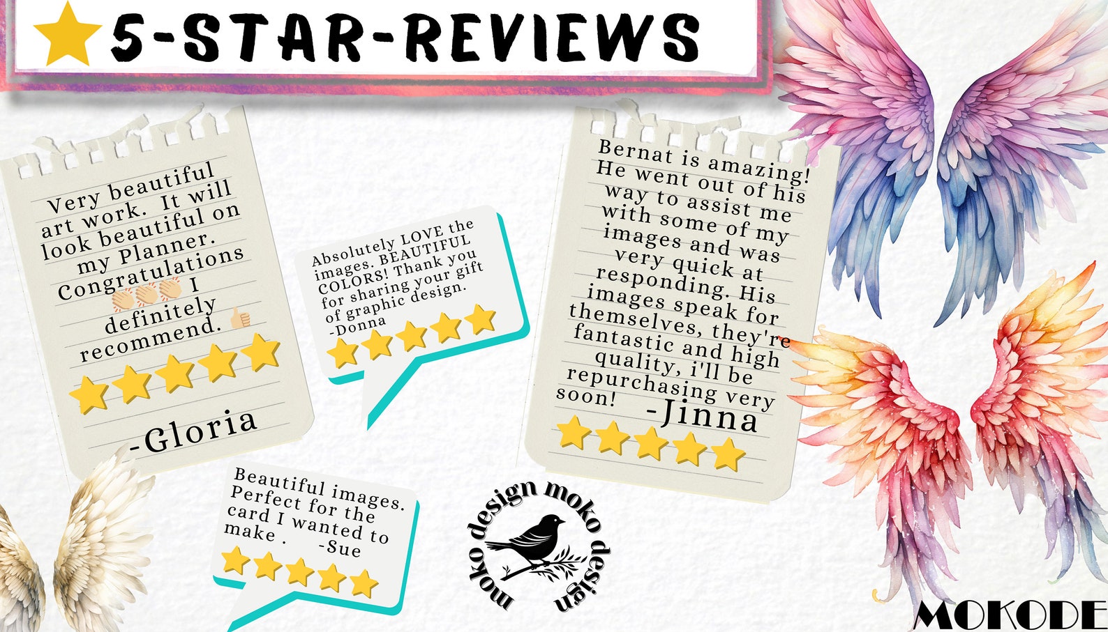 Angel Wings Clipart Set of 20 Feather Wings Png Spiritual - Etsy