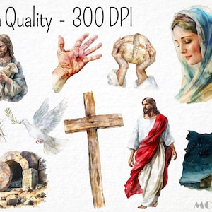 Bible Clipart 87 Png, Old Testament Watercolor New Testament Jesus ...