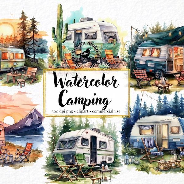 Camper Clip Art - Etsy