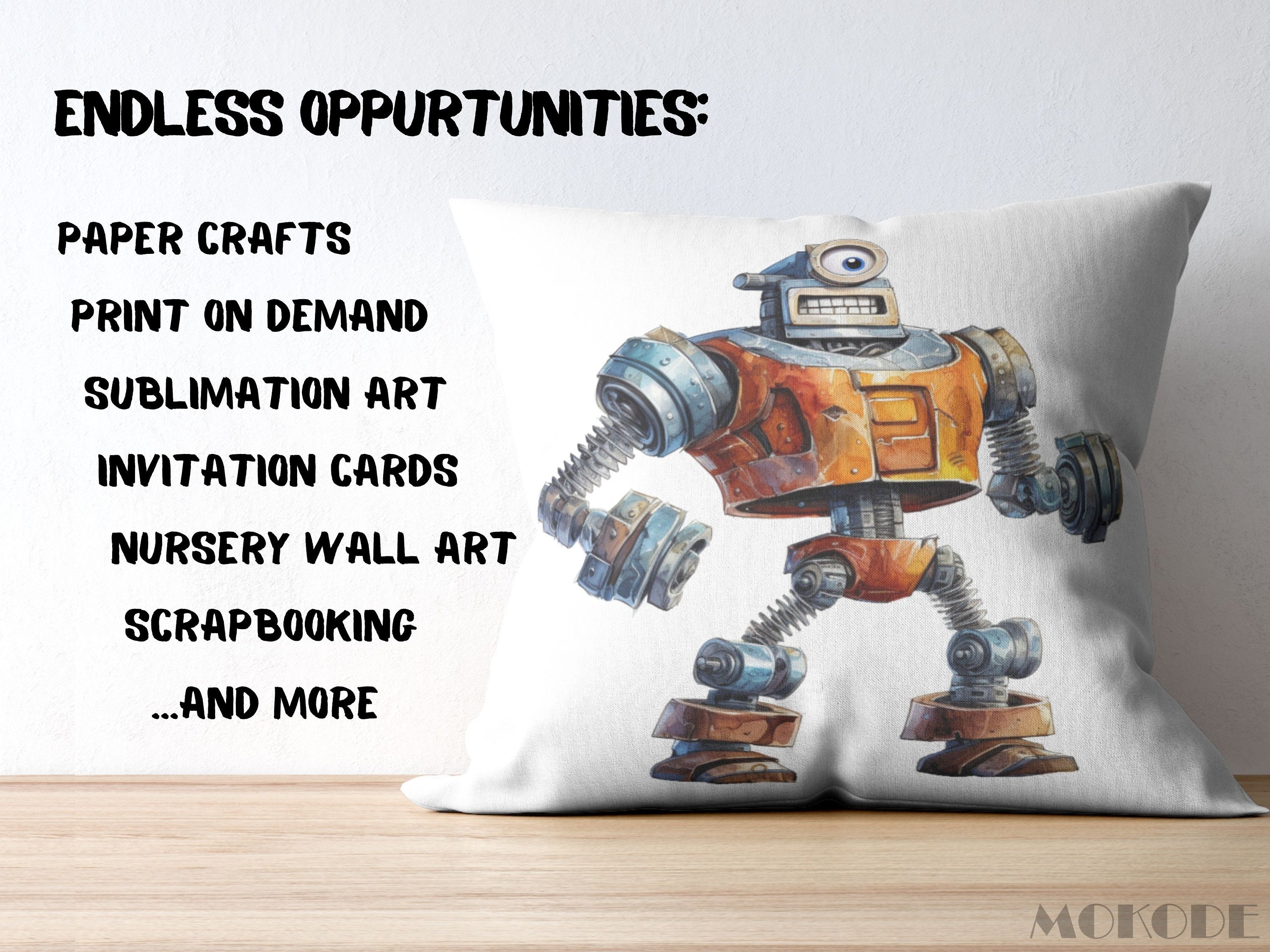 Funny Robot Clipart 21 Png, Cute Caricature Bots Watercolor, Droids ...