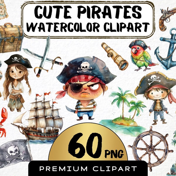 Pirate Clipart - Etsy