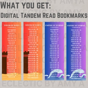 Throne of Glass Tandem Read Bookmarks - Etsy