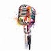 Watercolor Microphone Clipart – Retro Music Art, 12 PNG Designs ...