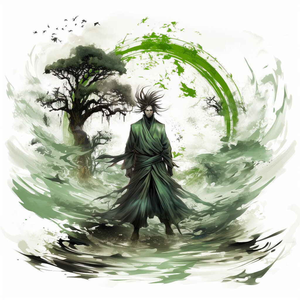 Wind Element Assassin- High Quality Digital Watercolor Art - 16 Designs ...