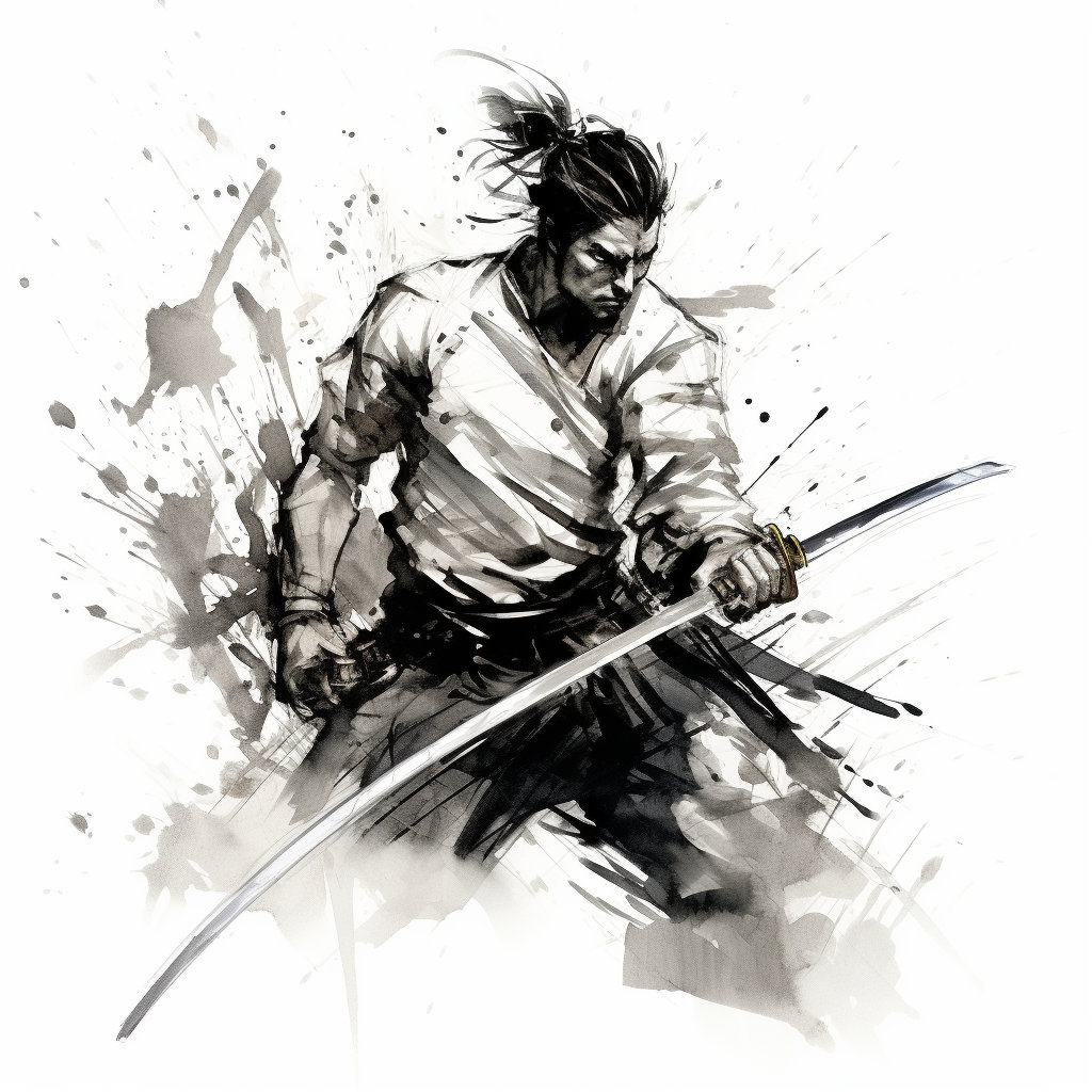Battle Ready Samurai - High Quality Digital Watercolor Art - 12 Designs ...