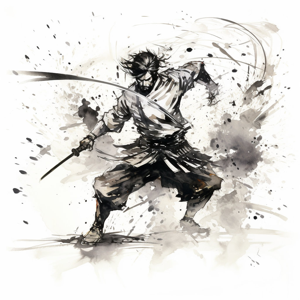 Battle Ready Samurai - High Quality Digital Watercolor Art - 12 Designs ...