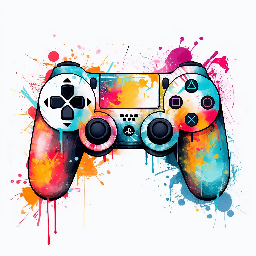 PS5 Controller - High Quality Watercolor Digital Art - 11 Designs - Etsy