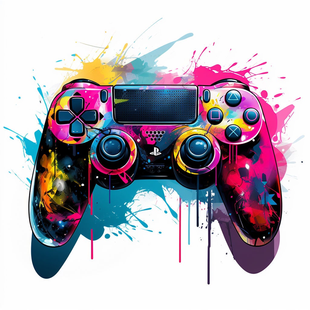 PS5 Controller - High Quality Watercolor Digital Art - 11 Designs - Etsy