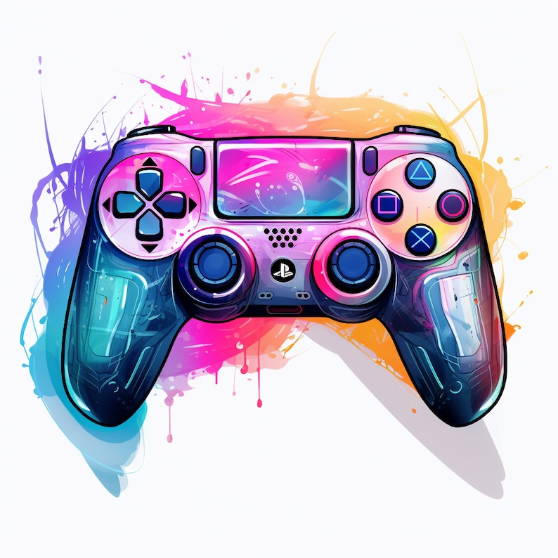 Watercolor PS5 Controller Art – 11 PNG Designs (digital Download) - Etsy