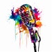 Watercolor Microphone Clipart – Retro Music Art, 12 PNG Designs ...