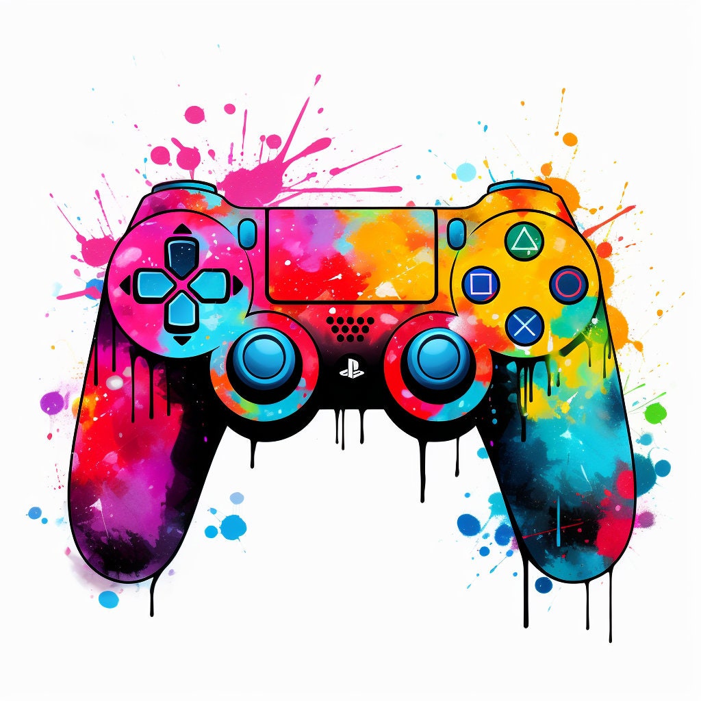 PS5 Controller - High Quality Watercolor Digital Art - 11 Designs - Etsy