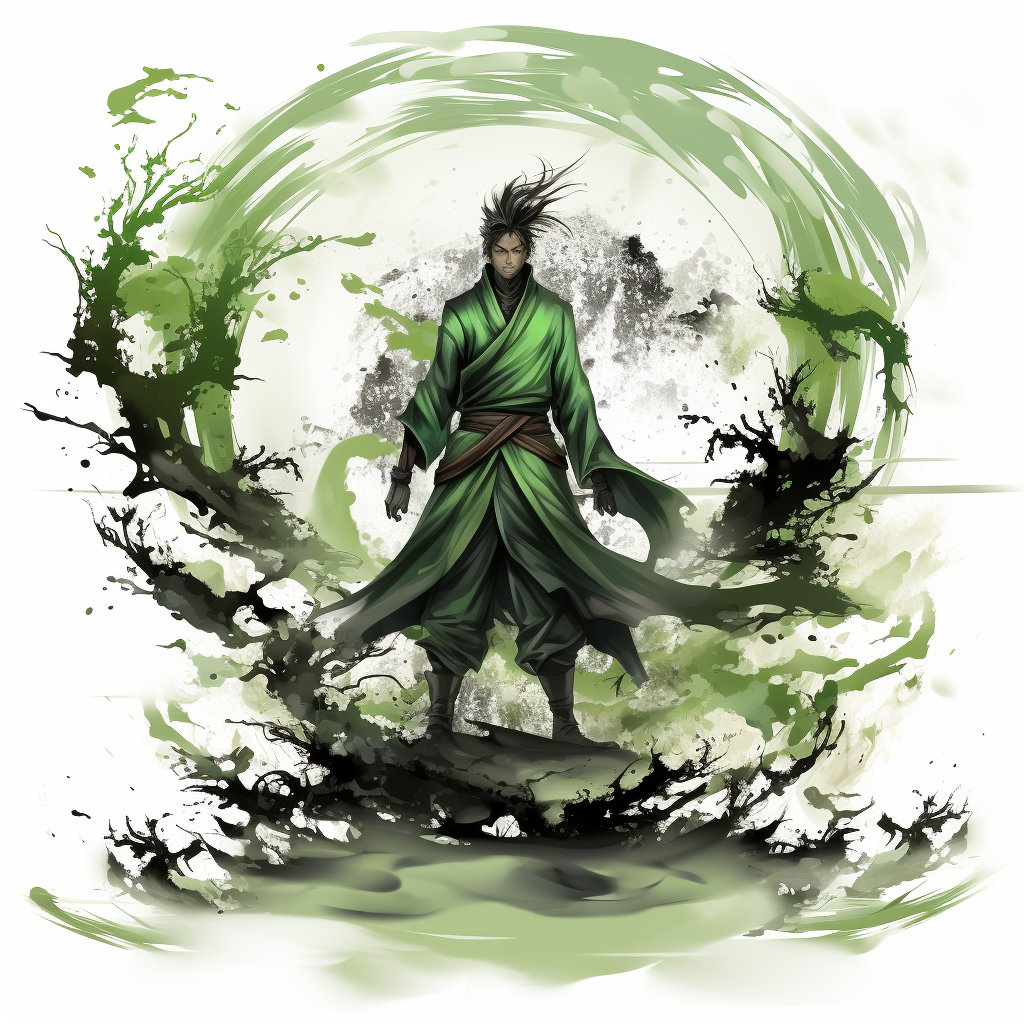 Wind Element Assassin- High Quality Digital Watercolor Art - 16 Designs ...