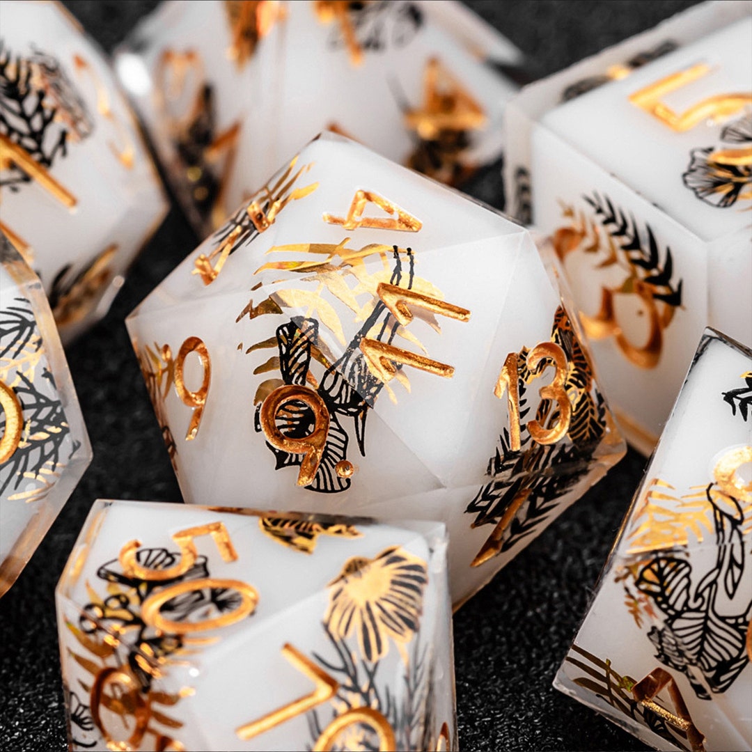 Resin Dice Set RPG Dice Set Dungeons and Dragons Dice Set D&D Dice Set ...