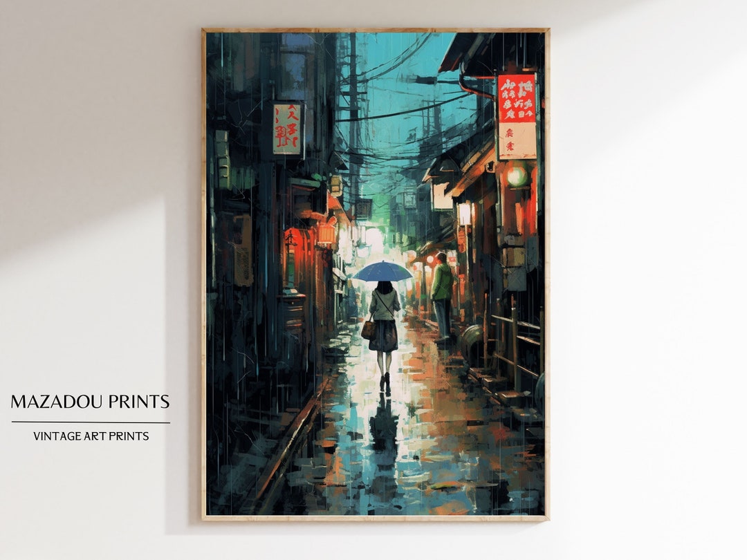 Vintage Japanese-inspired Digital Wall Art - Instant Download | 0023 - Etsy