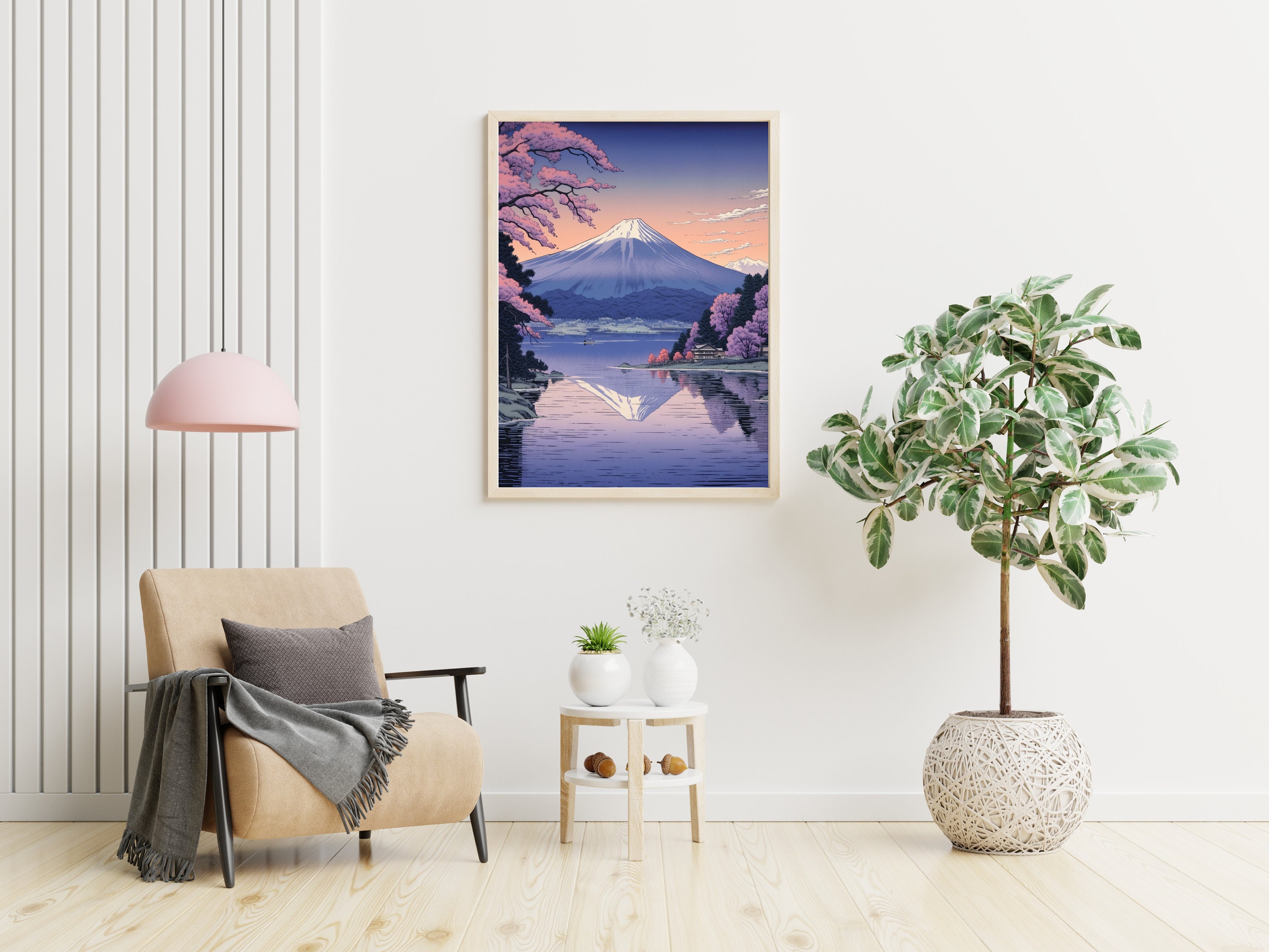 Wall Art Fuji From Tago Bay - Print Edo Period Japanese Digital Print ...