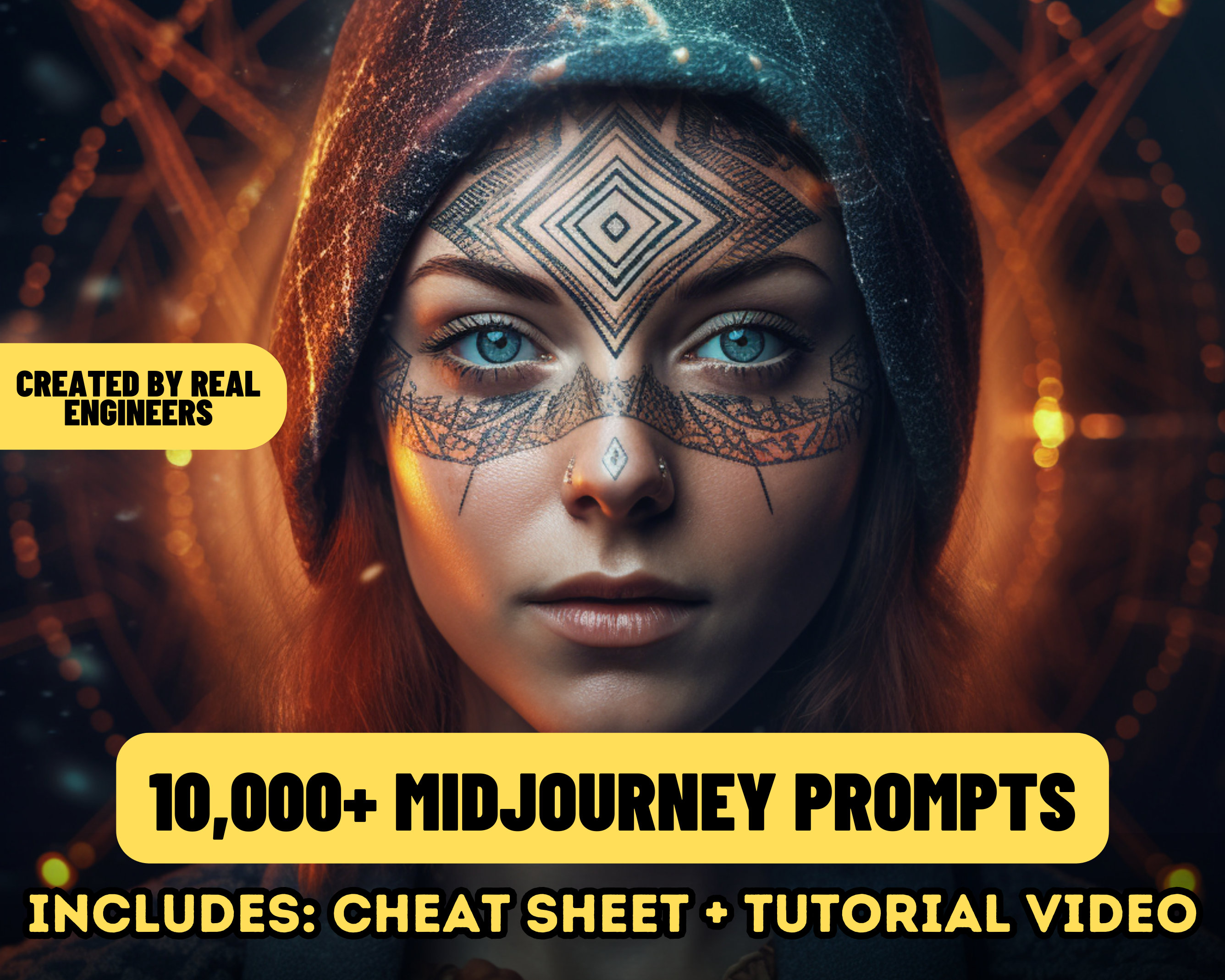 10000 Midjourney Prompts AI, AI Digital Arts Generator, Professional ...