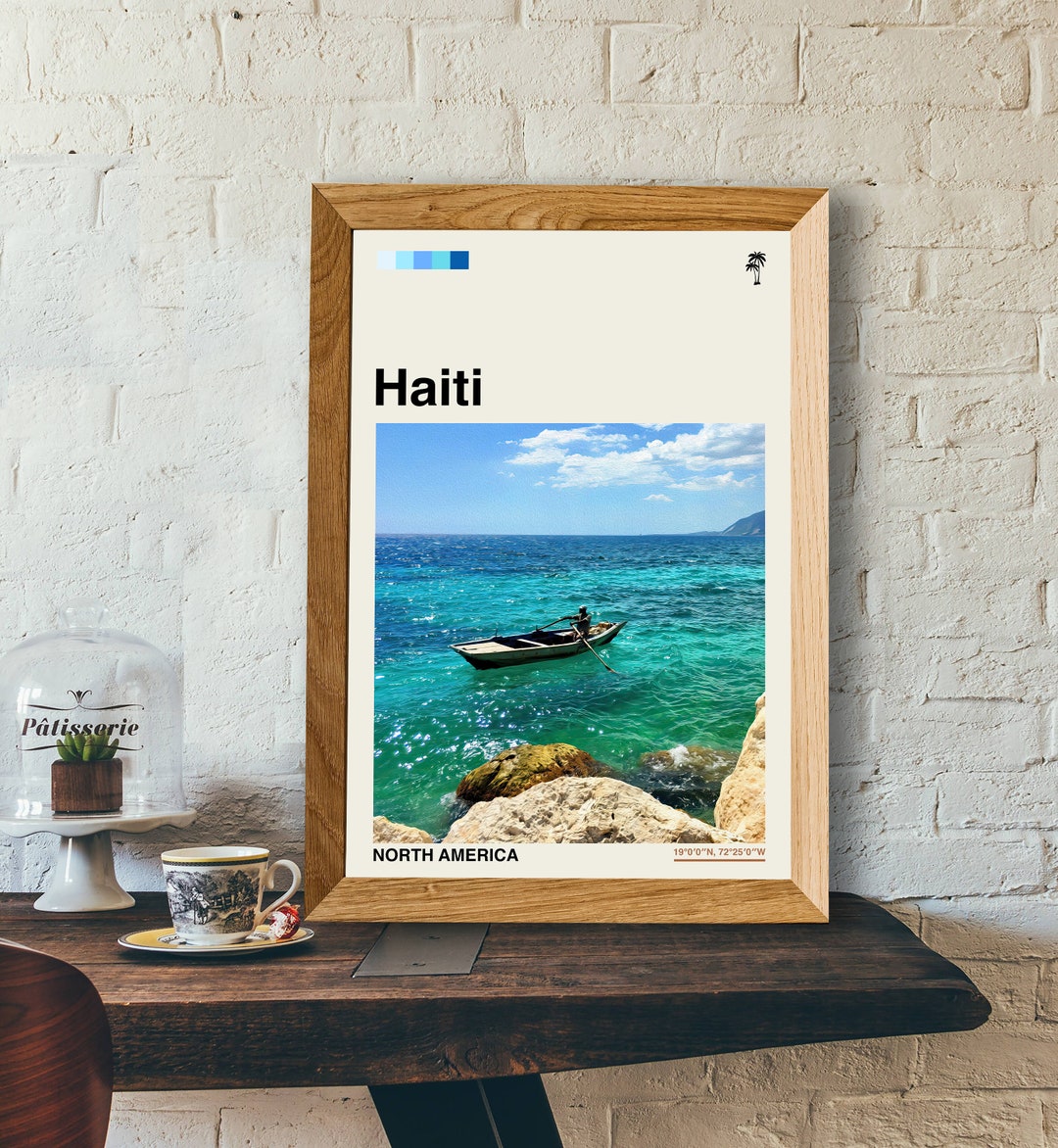 Haiti Poster Haiti Travel Poster Haiti Print Caribbean Art - Etsy