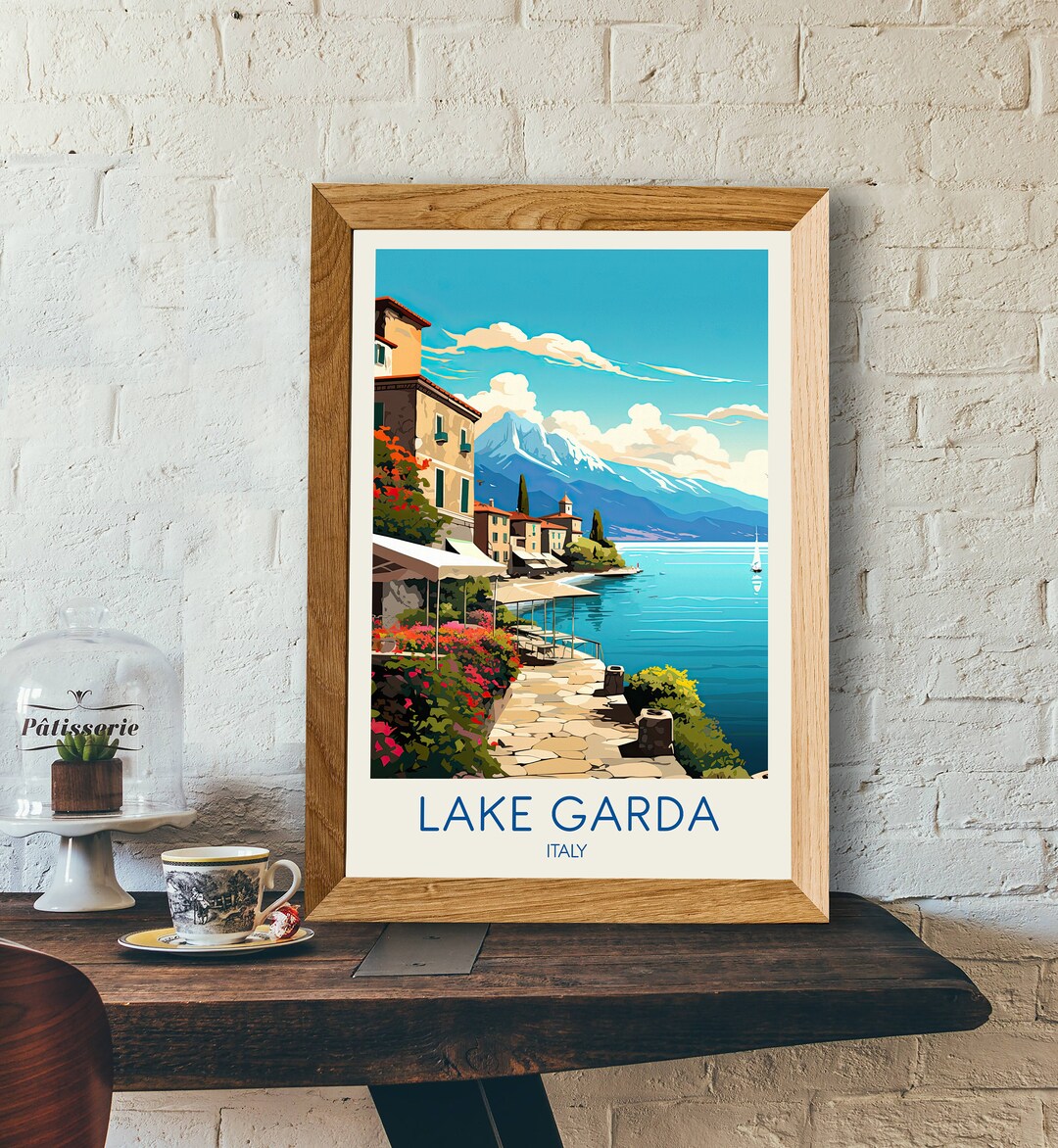 Lake Garda Poster Lake Garda Travel Lake Garda Print Lake - Etsy