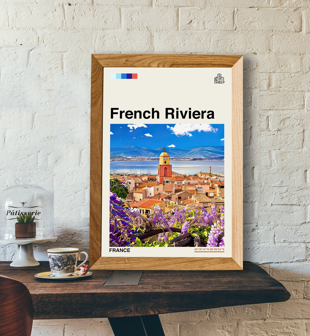 French Riviera Poster French Riviera Travel Poster French - Etsy