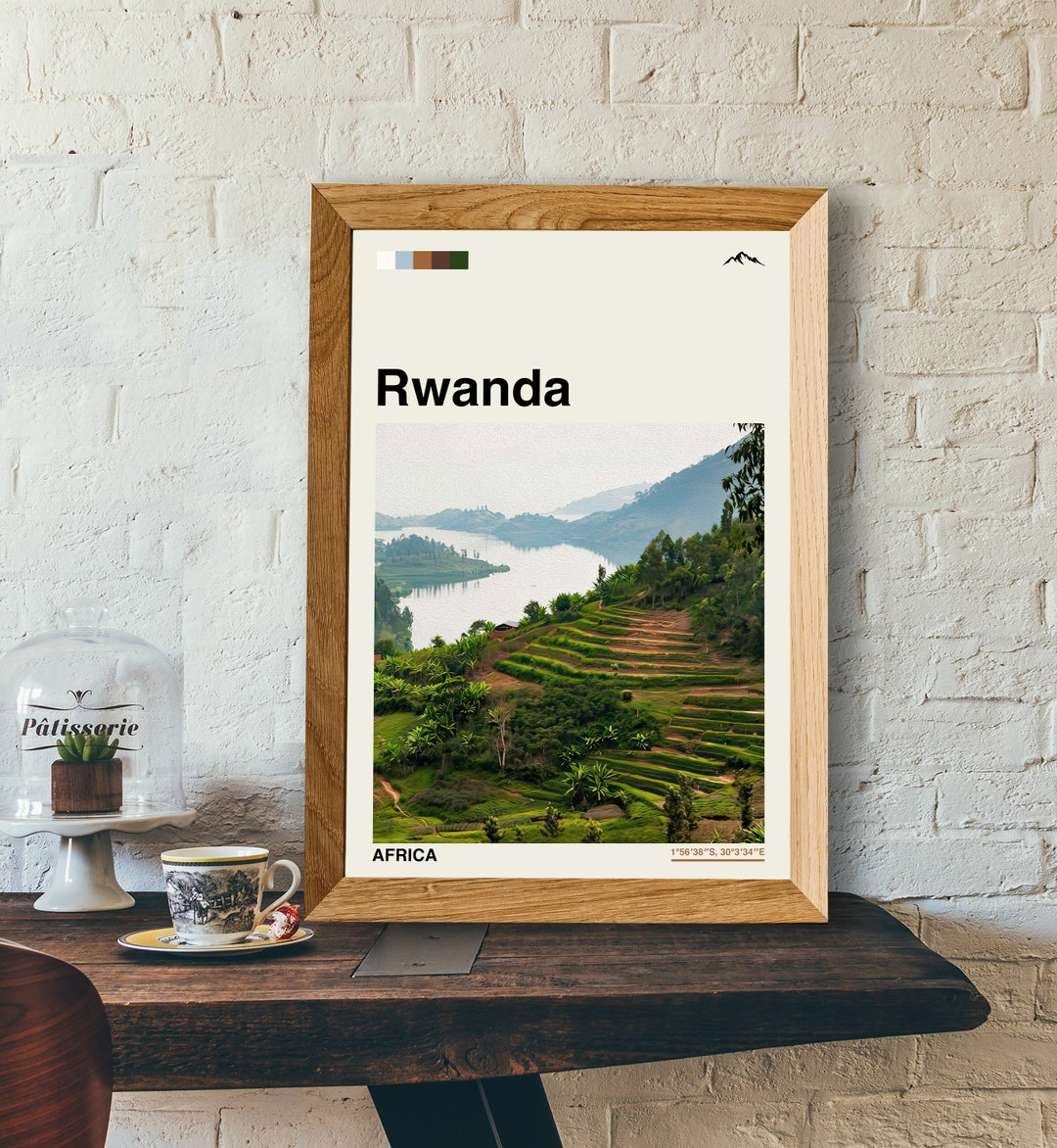 Rwanda Poster Rwanda Travel Poster Rwanda Print Africa - Etsy